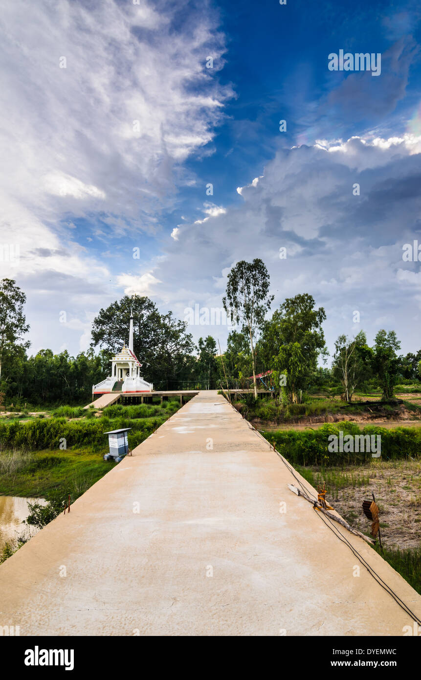Thai crematory in the buddha temple countryside Thailand Stock Photo ...