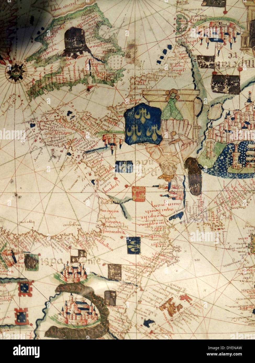 16th century world map hi-res stock photography and images - Alamy