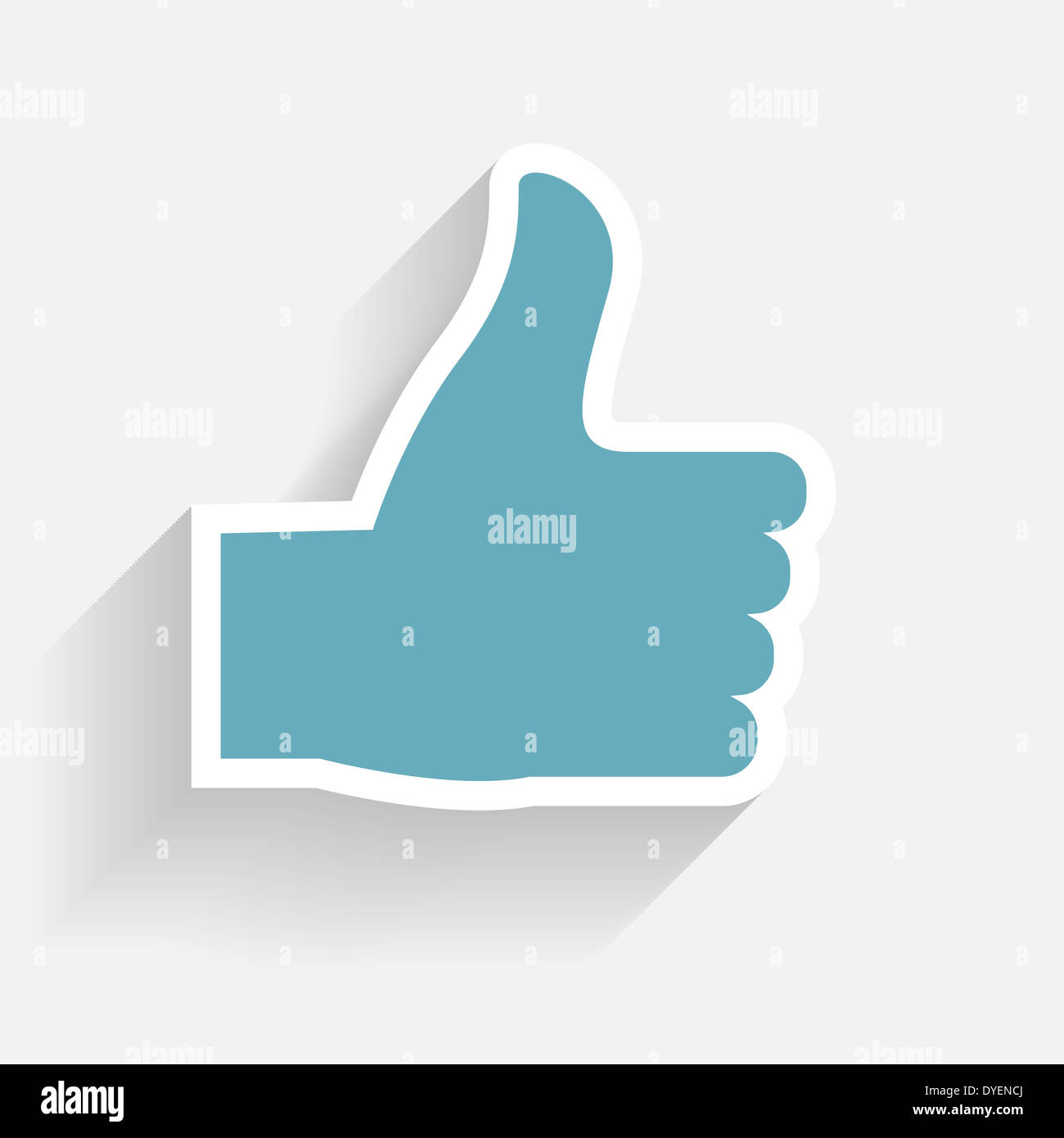 Hand signal on white. vector illustration. EPS 10 Stock Photo - Alamy