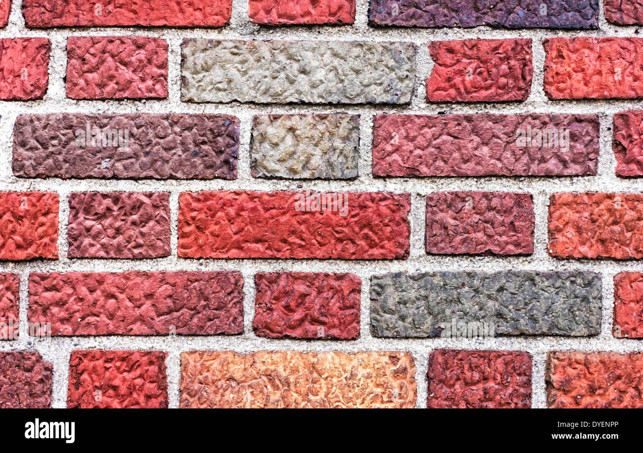 Weathered red brick wall, useful as background image Stock Photo - Alamy