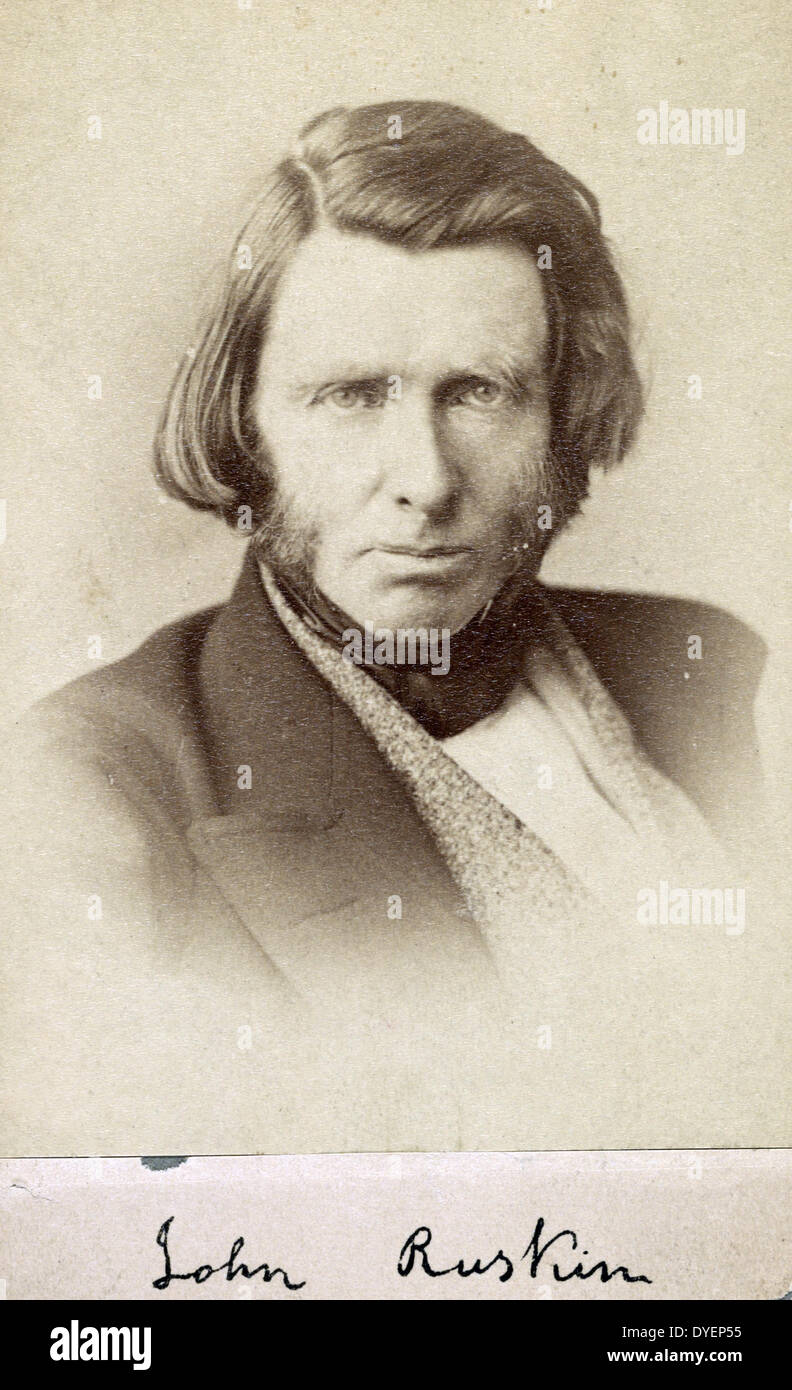 John ruskin 1819 1900 author photographed hi-res stock photography and ...