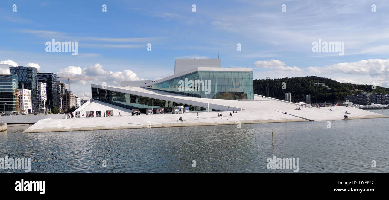 The Oslo Opera House (Operahuset) home of The Norwegian National Opera ...