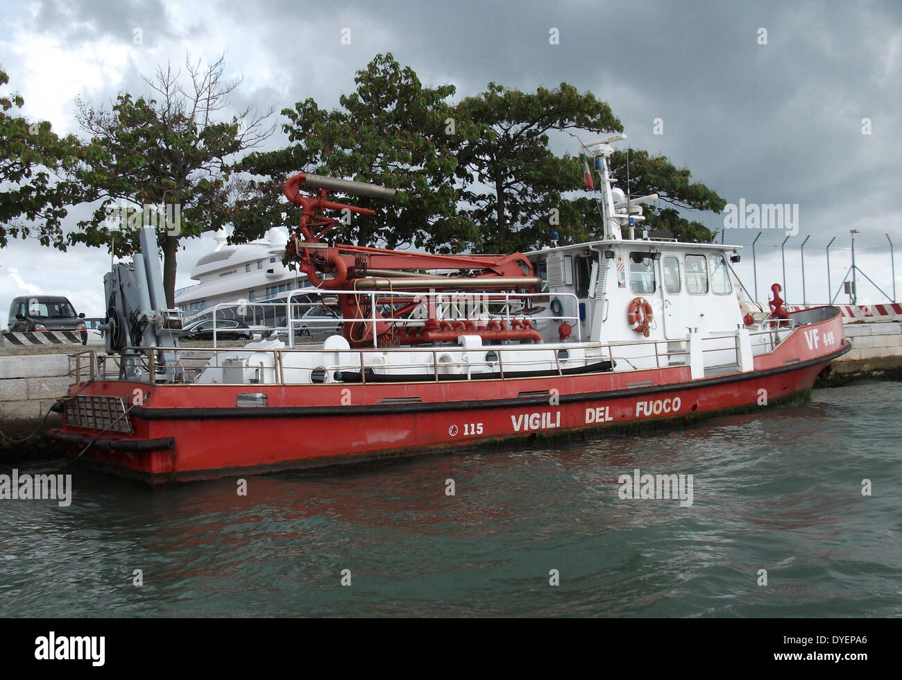 Firefighting boat hi-res stock photography and images - Alamy