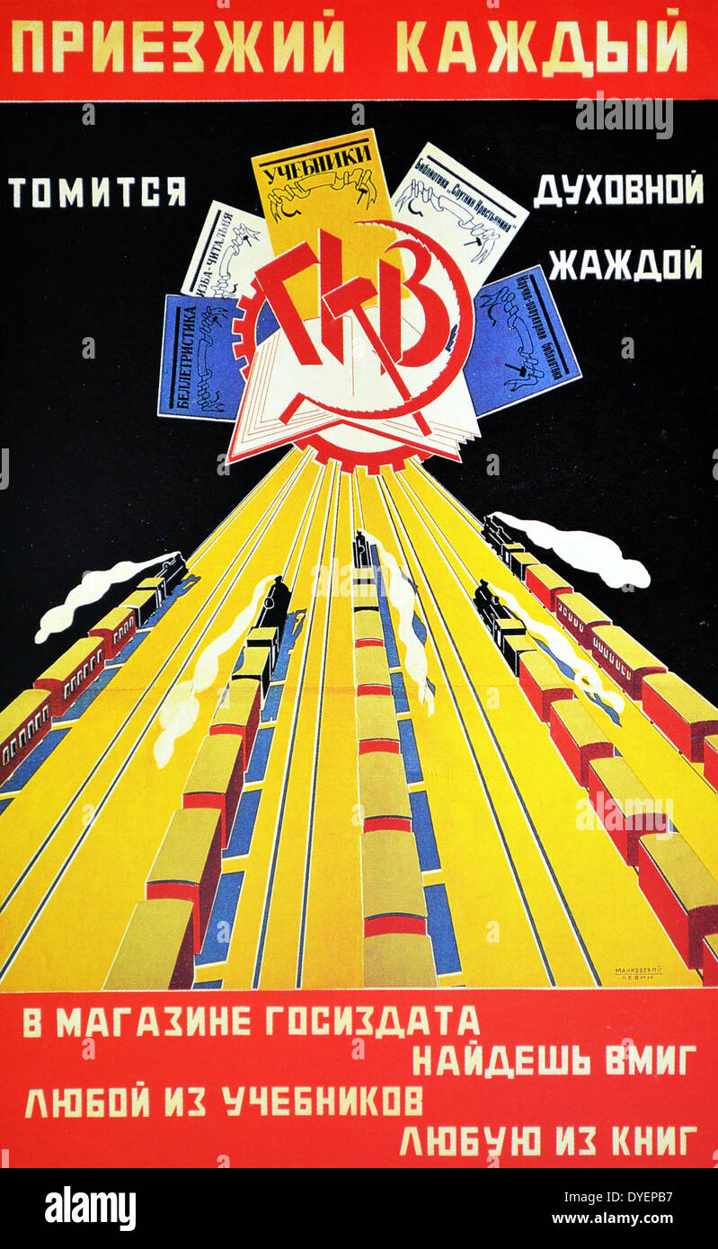 Soviet propaganda education poster hi-res stock photography and images ...