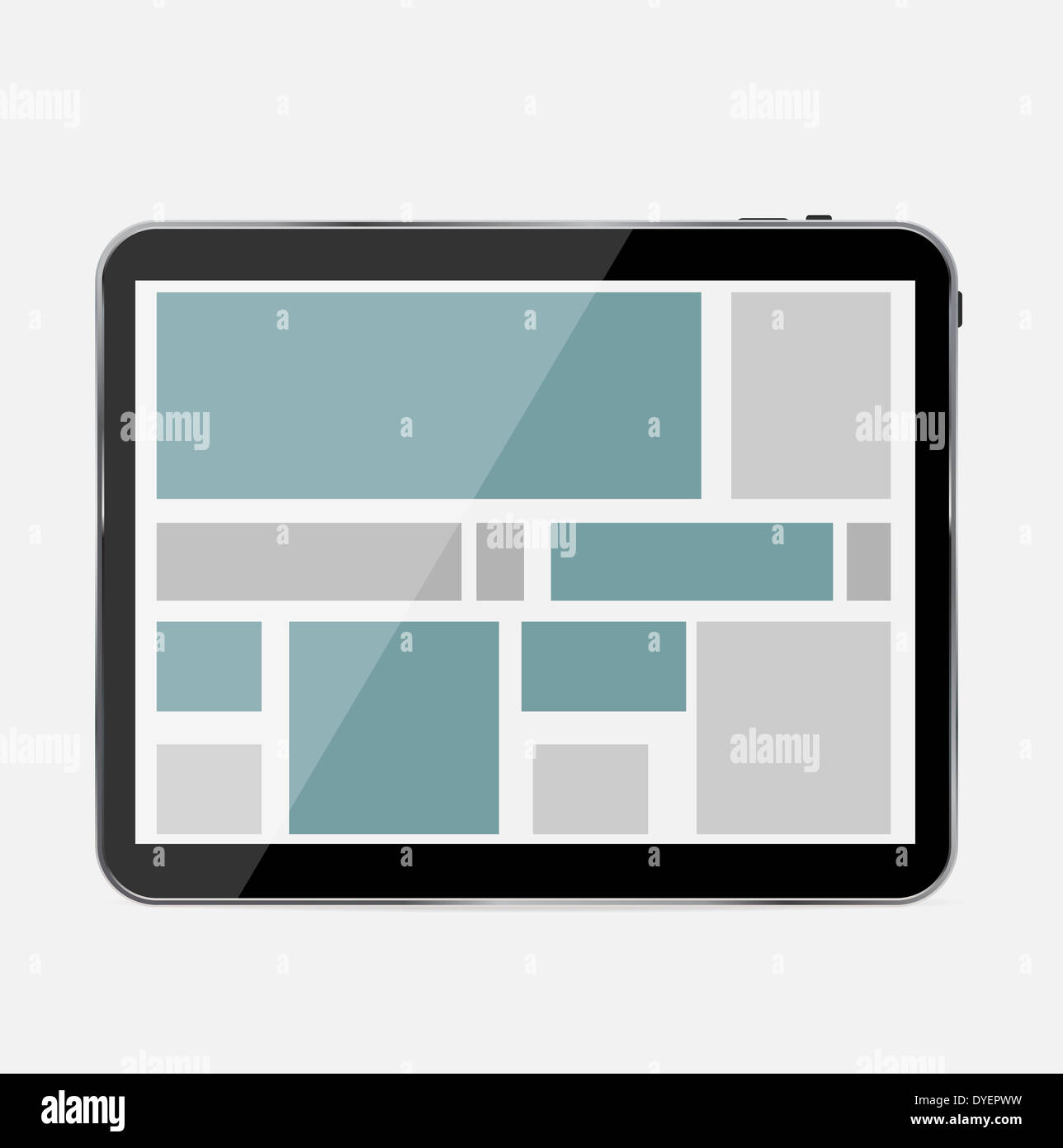 Abstract Design Tablet. Vector Illustration Stock Photo - Alamy