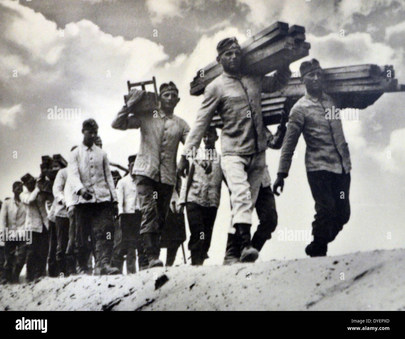German world war two postcard depicting German army, artillery Stock ...