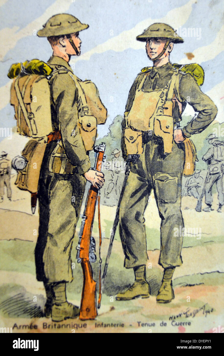 British soldiers in France during the battle for France 1940 Stock ...