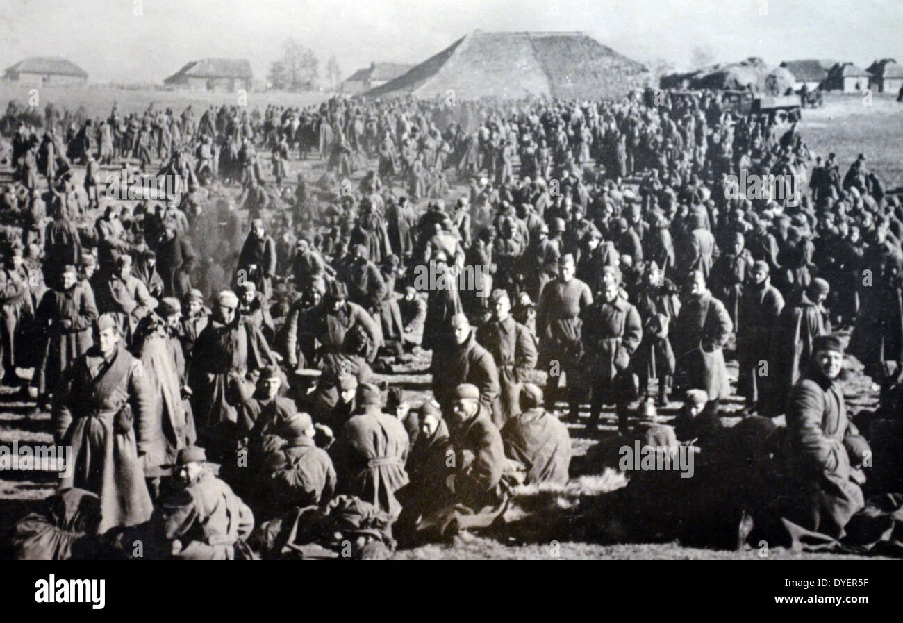 World War Two: German army postcard showing Russian prisoners of war ...