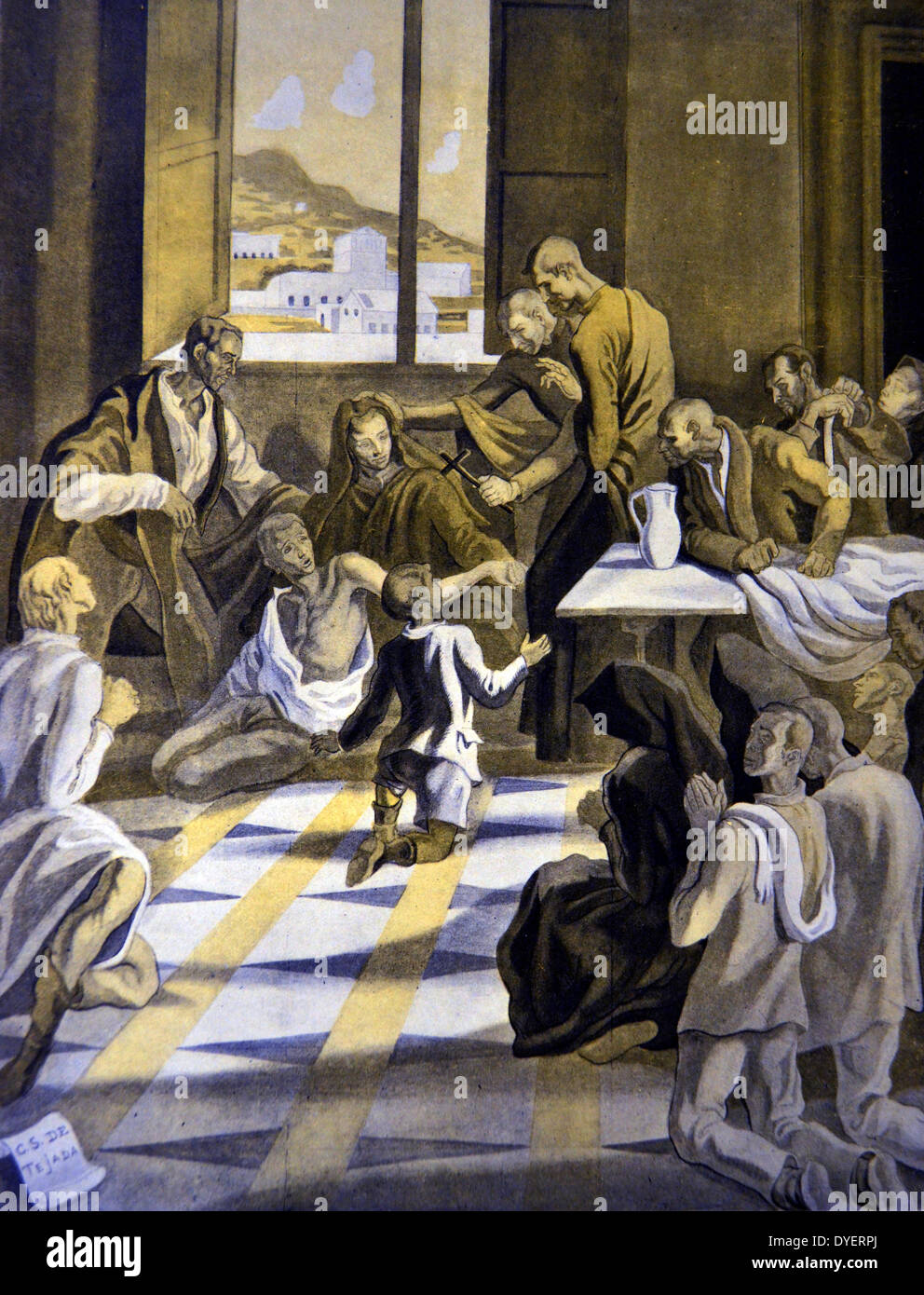 Spanish civil war: The Jesuits Abandon The Leprosy Of Fontilles Stock ...
