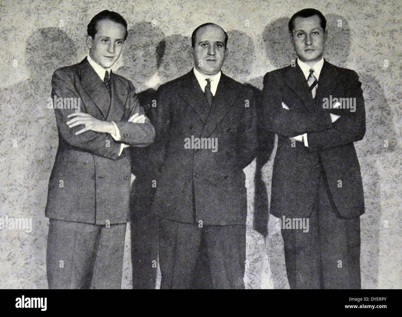 Spanish civil war: Speakers at the founding meeting of Spanish Falange ...