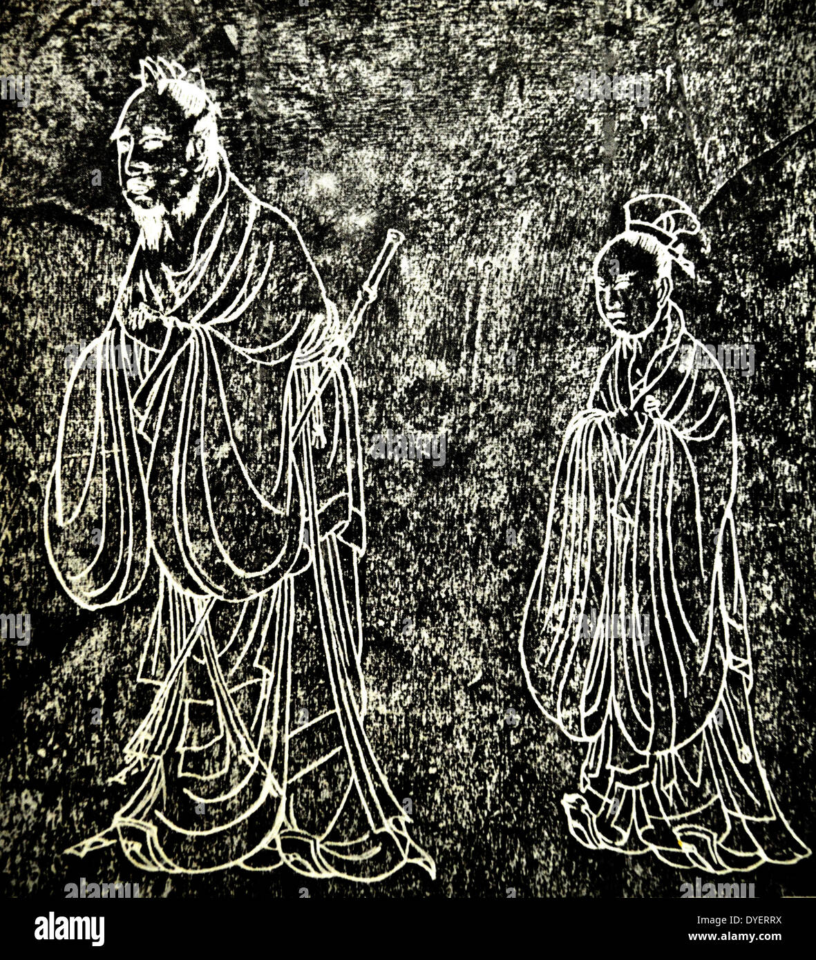 Confucius and his pupil yan hai hi-res stock photography and images - Alamy