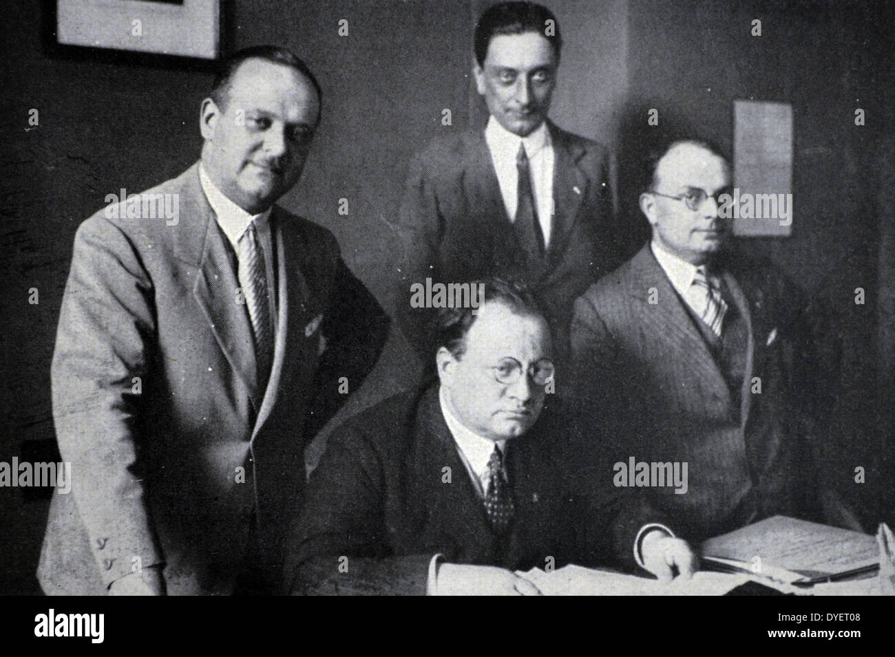 Arnaldo Mussolini, President of the Italian National Social Security of ...