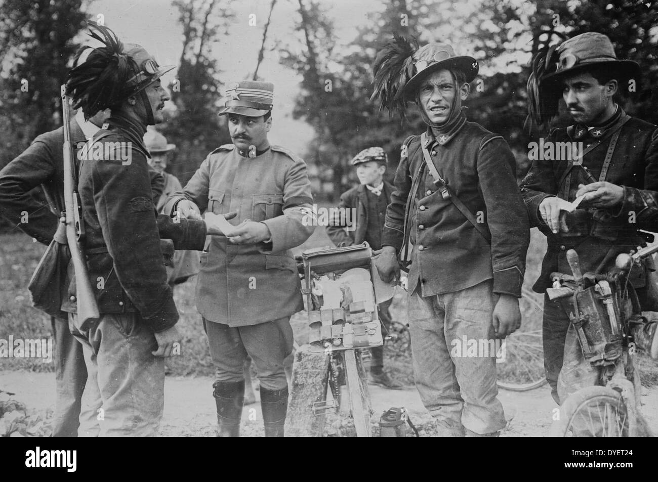 Italian surgeon with wounded soldiers at Tripoli, Libya during the ...