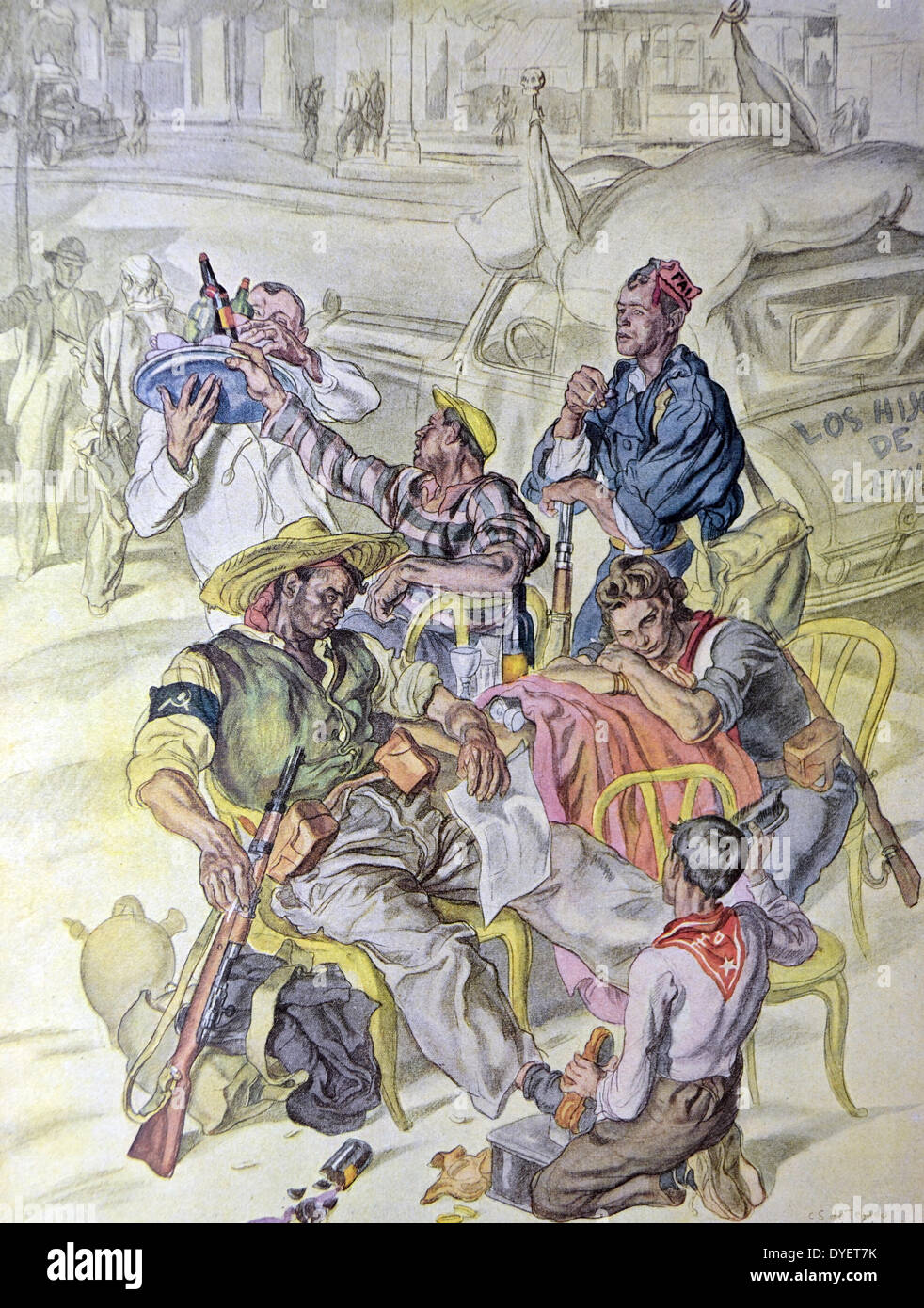 The spanish civil war communist history historical archive archival hi ...