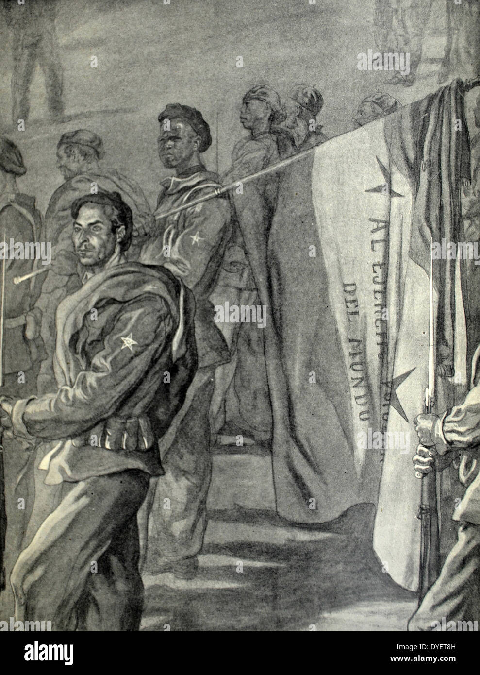 Spanish civil war: soldiers from Spanish Sahara in support of Franco ...
