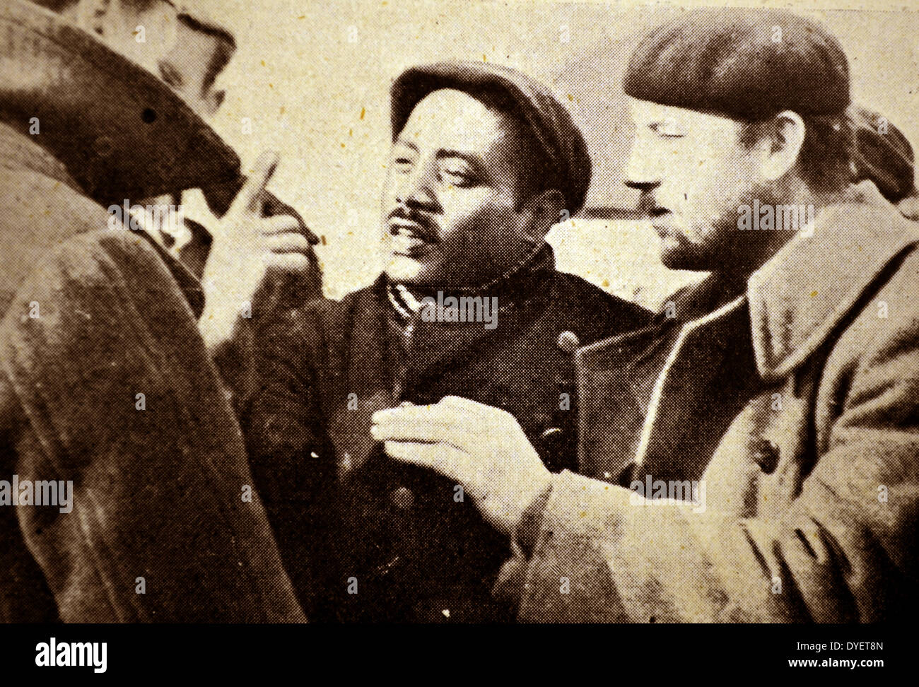 Spanish civil war: soldiers from the International Brigade, (Republican ...