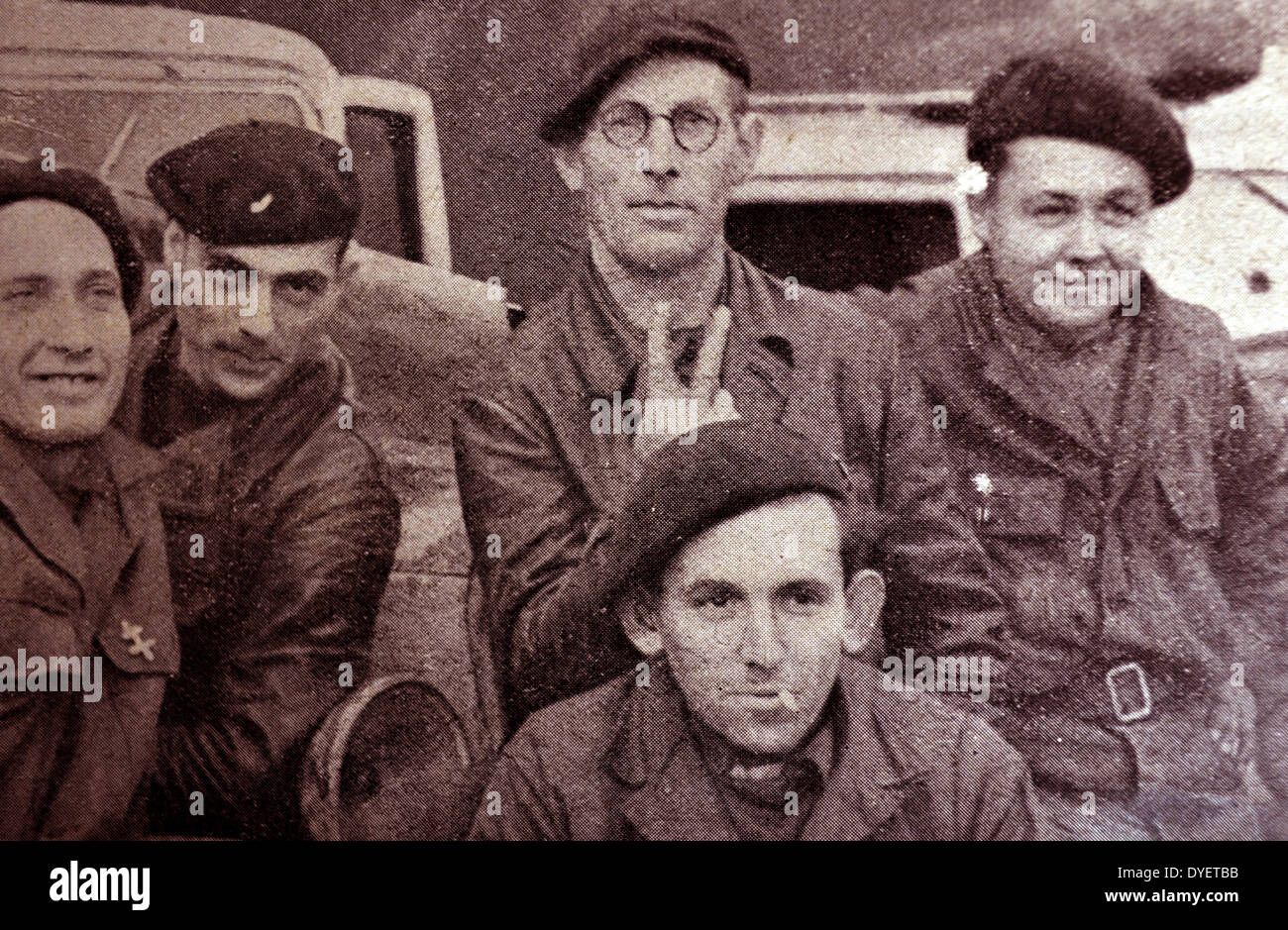 French Maquis or resistance soldiers during the liberation of Alsace ...