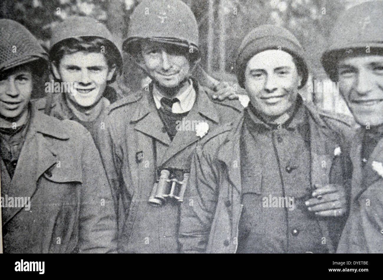 World war two: French soldiers during the liberation battles in Alsace ...