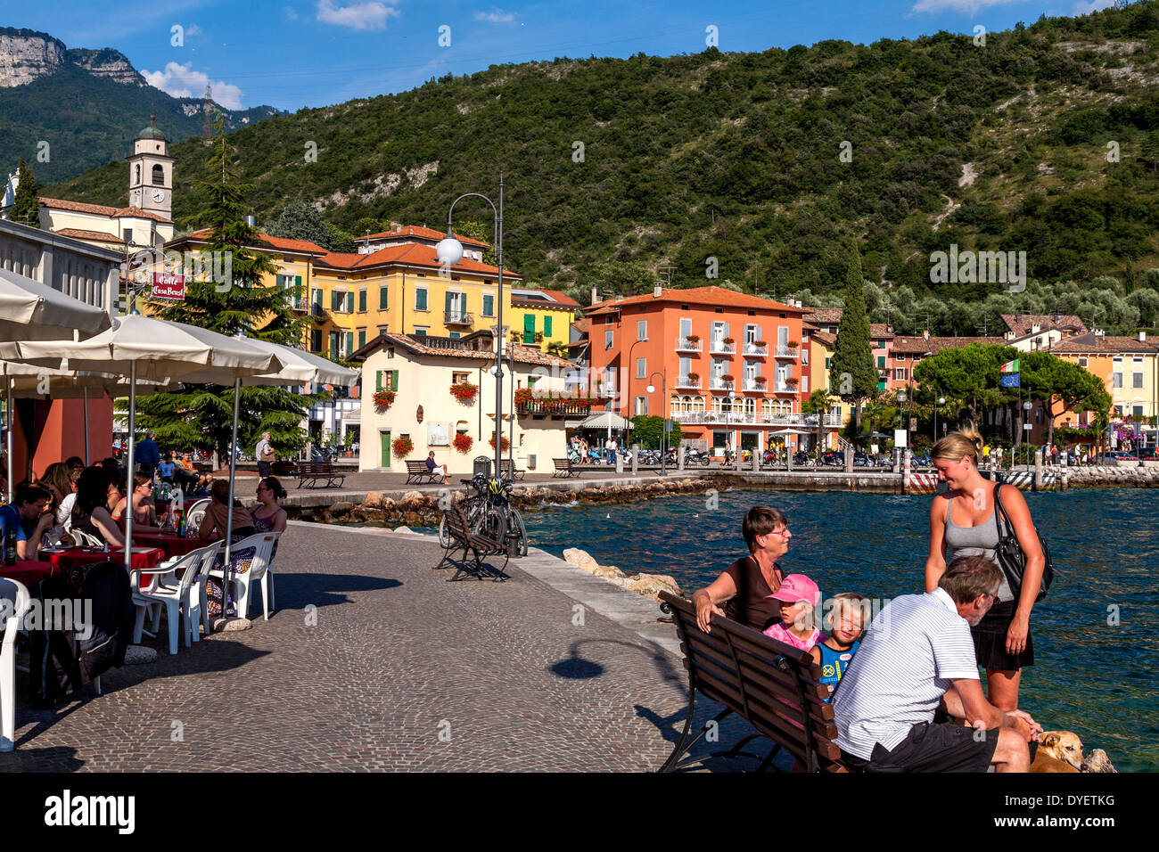 Town waterfront lake garda torbole hi-res stock photography and images ...