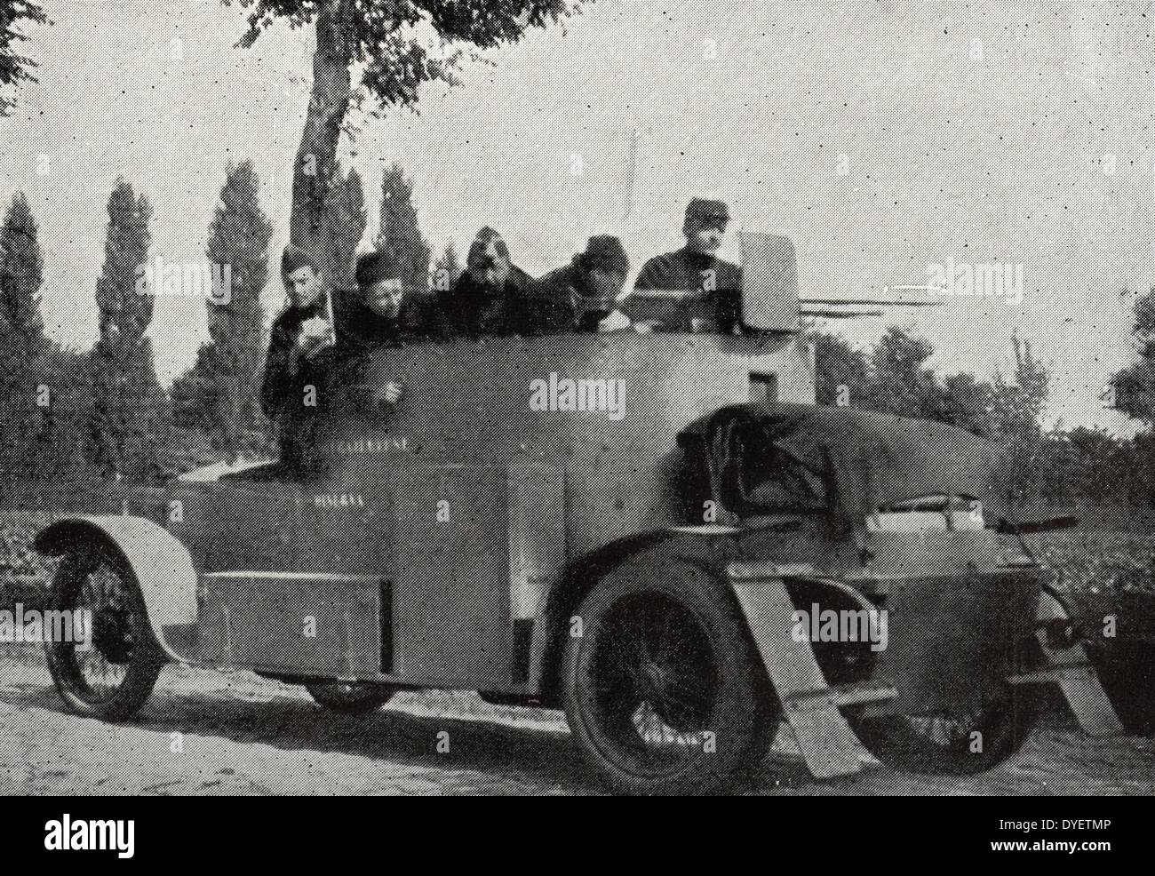 Belgian armoured car 19140101 World War One, Belgium Stock Photo - Alamy