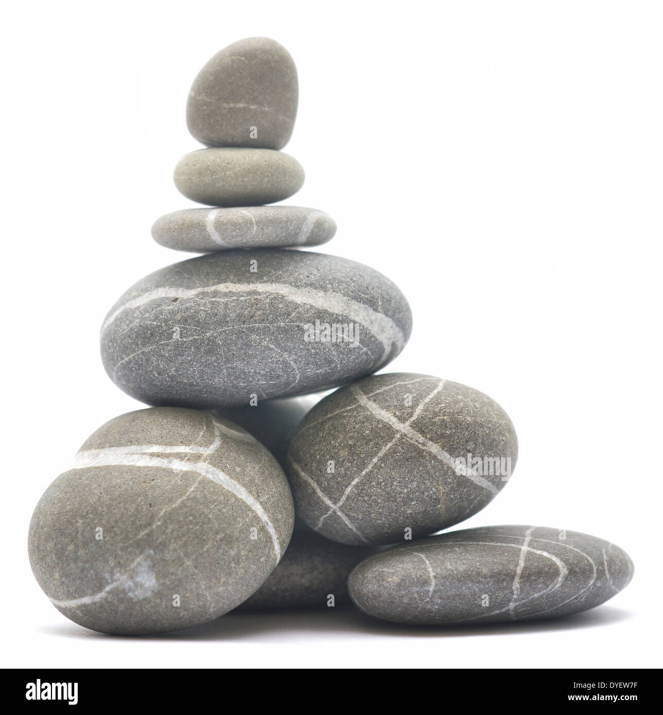 balancing stones isolated on white background Stock Photo - Alamy