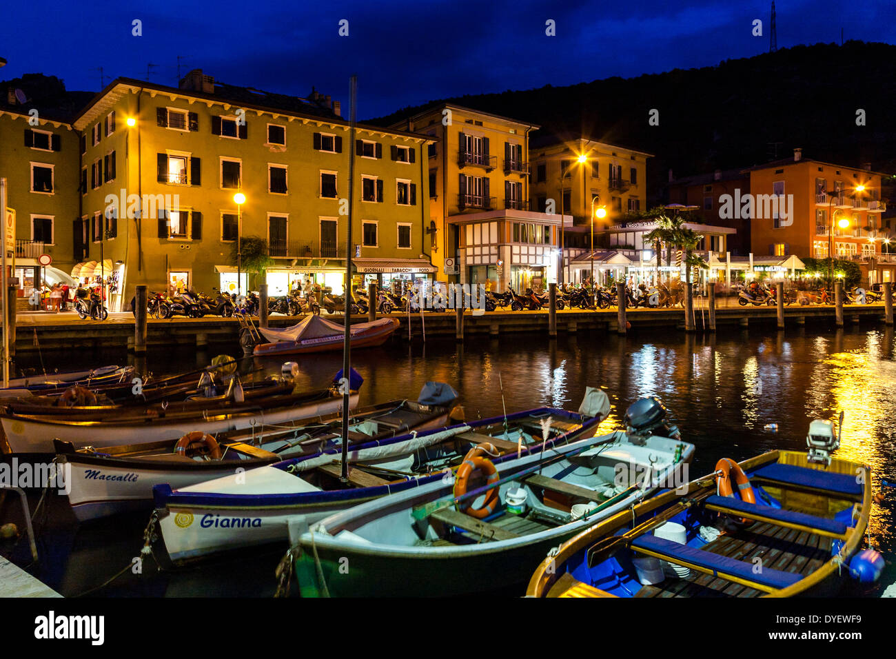 The Port At Torbole, Lake Garda, Italy Stock Photo - Alamy