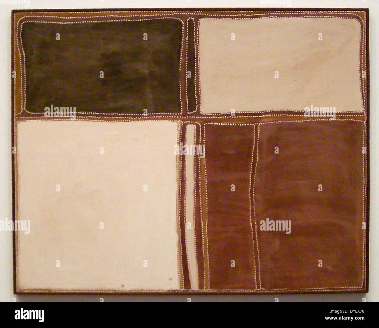 Modern art painting by Australian aboriginal artist Stock Photo - Alamy