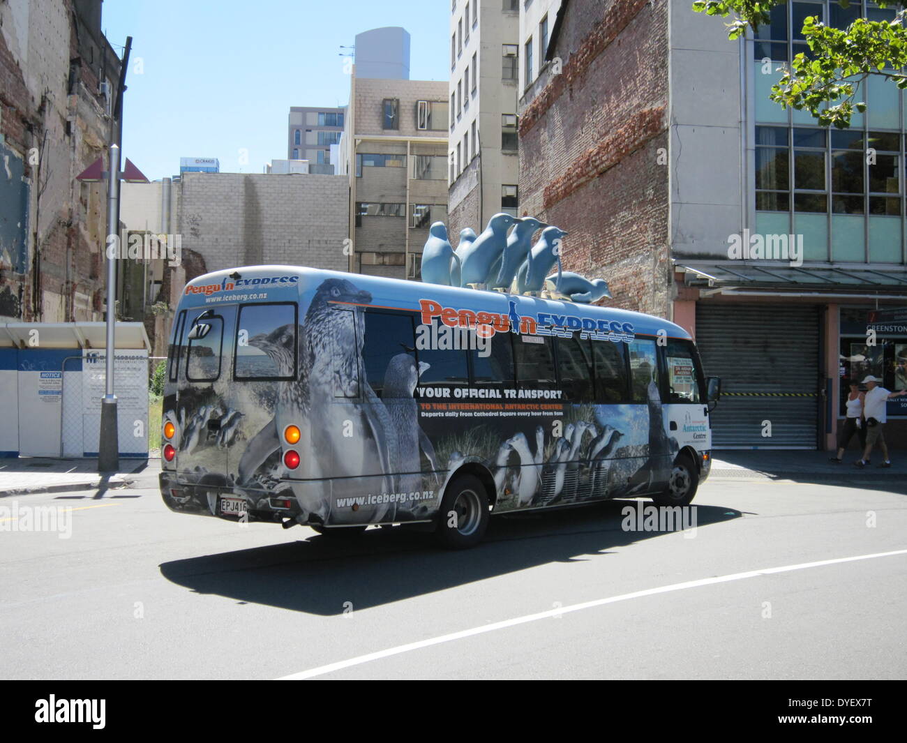 Penguin Express bus to the International Antarctic Centre, Christchurch ...