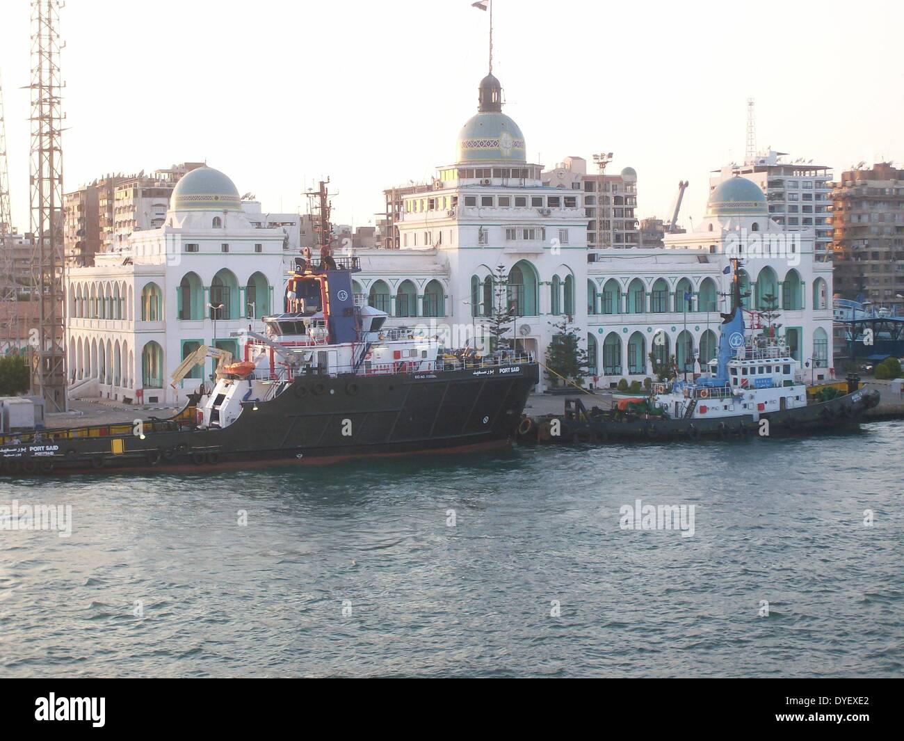 Building of the Suez Canal Authority, Port Said, Egypt, 1998 Stock ...