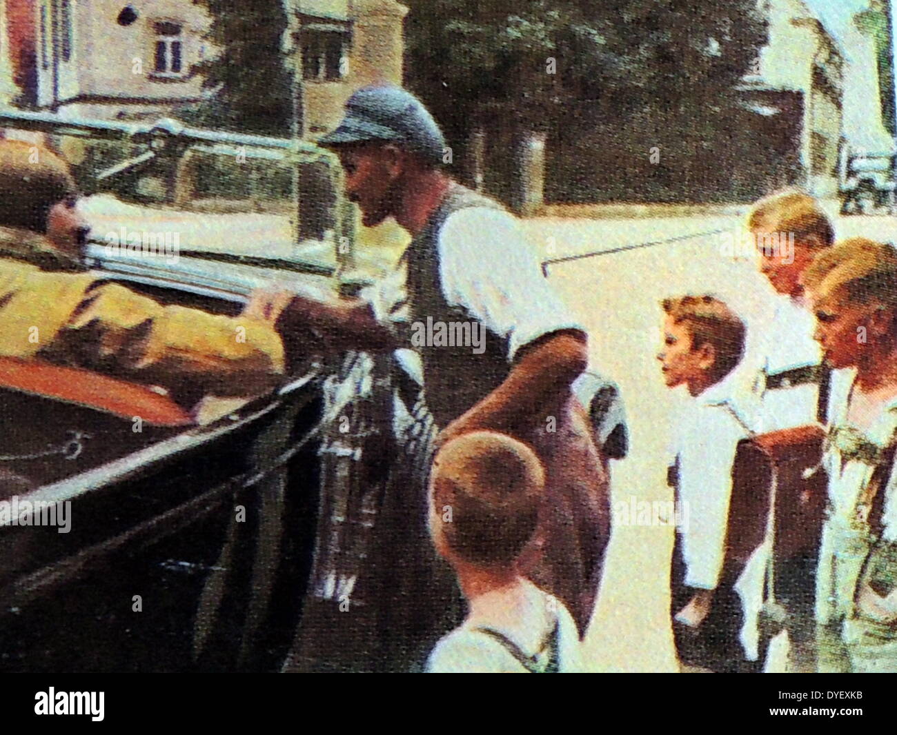 Nazi party supporters greet Hitler as he tours germany circa 1930 Stock ...