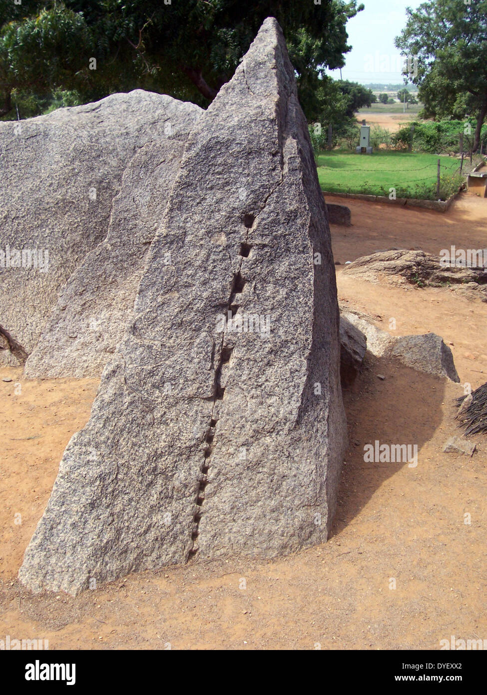 Surviving cut-marks where ancient builders were at work, at ...