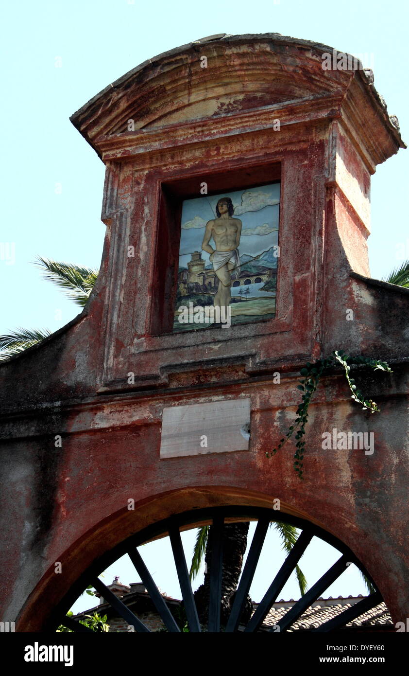 Detail from the Roman Forum, a rectangular plaza in the centre of Rome ...