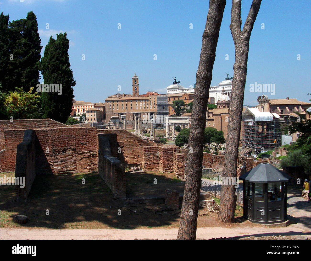 The Roman Forum, a rectangular plaza in the centre of Rome, Italy ...