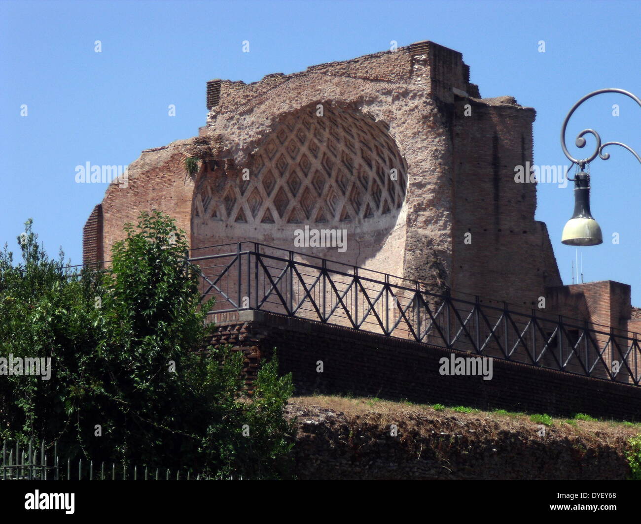 Detail from the Roman Forum, a rectangular plaza in the centre of Rome ...