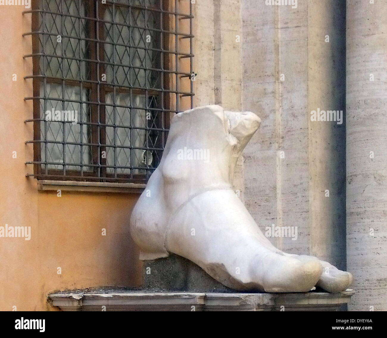 Detail from the Colossus of Constantine, an acrolithic statue that once ...