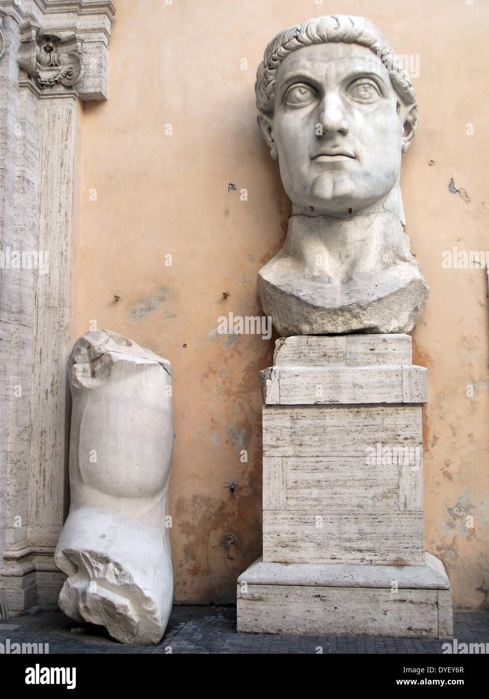 The Colossus of Constantine, an acrolithic statue that once occupied ...