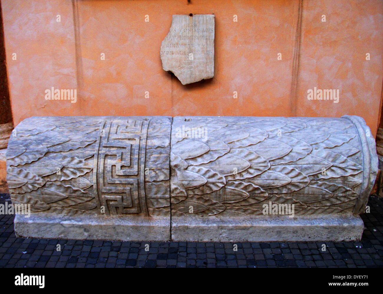 Detail from the Colossus of Constantine, an acrolithic statue that once ...