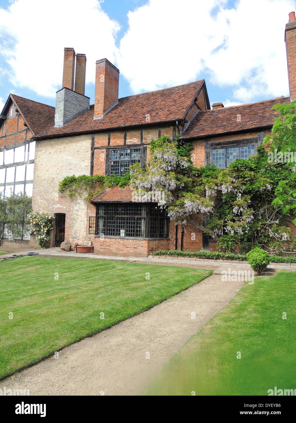 Shakespeare's Birthplace is a restored 16th-century half-timbered house ...