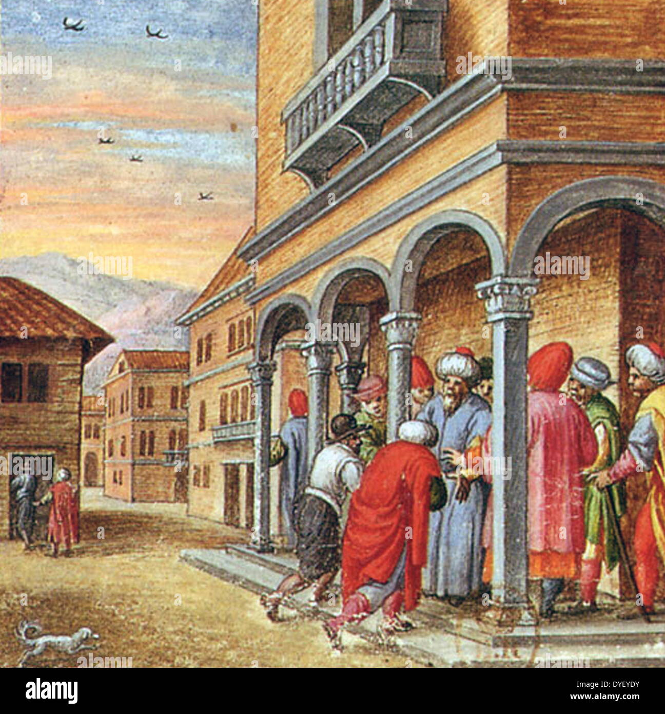 Painted series telling the story of Nicosia under siege, which happened ...