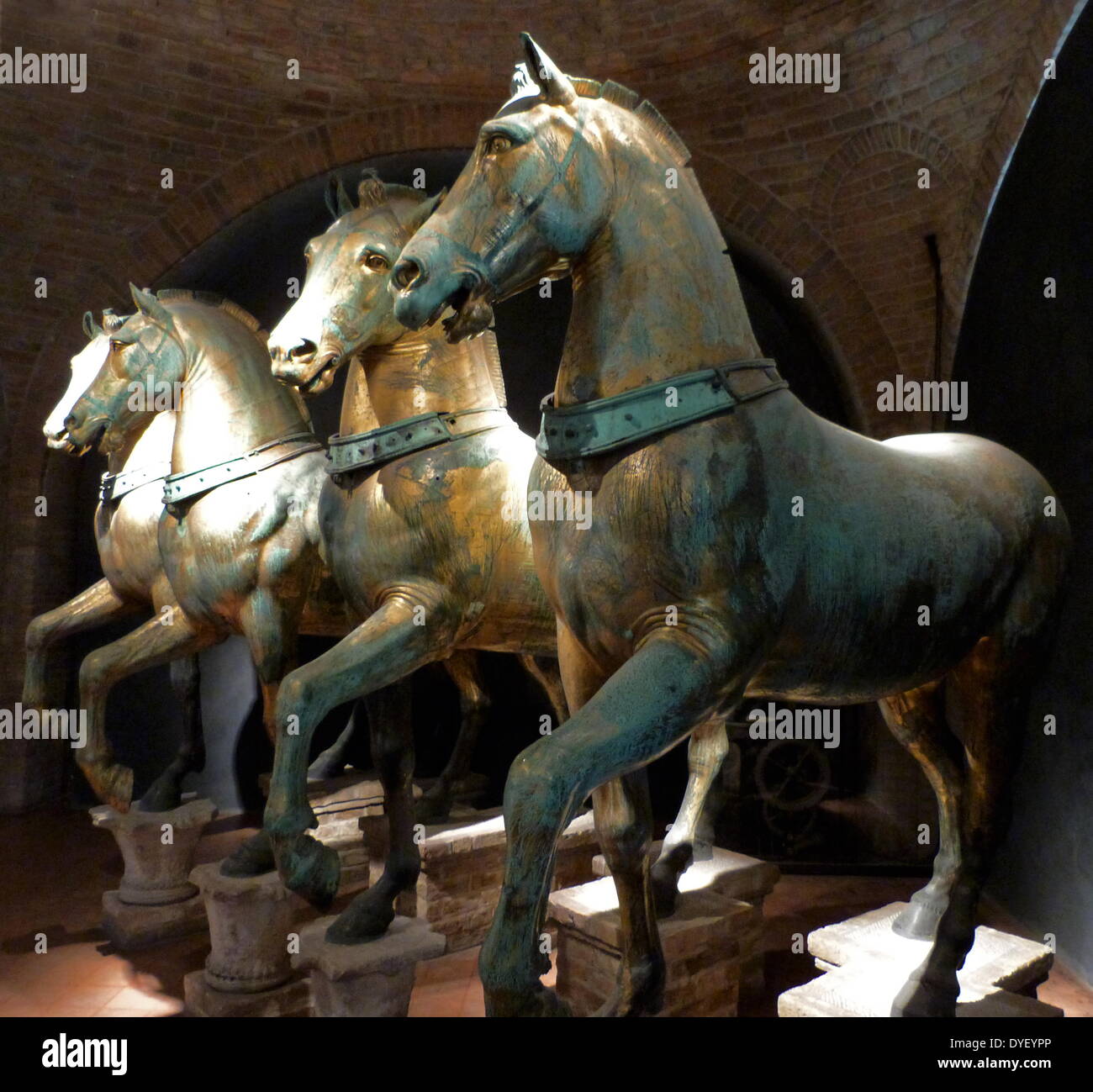 The Greek Horses of Saint Mark. Installed on the Basilica in about 1736 ...