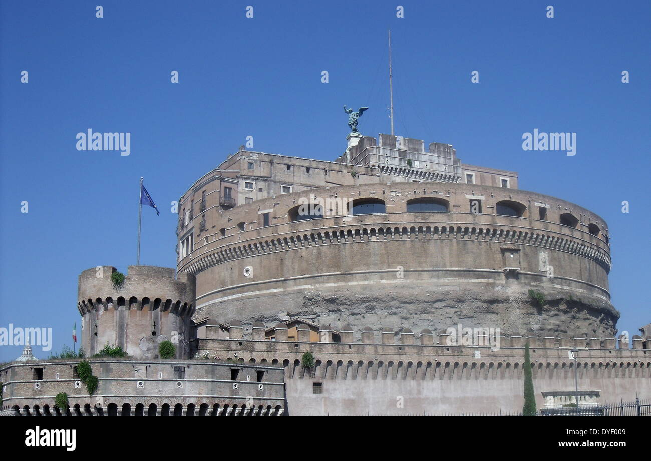 The Castel Sant'Angelo is a tall cylindrical building in Parco Adriano ...