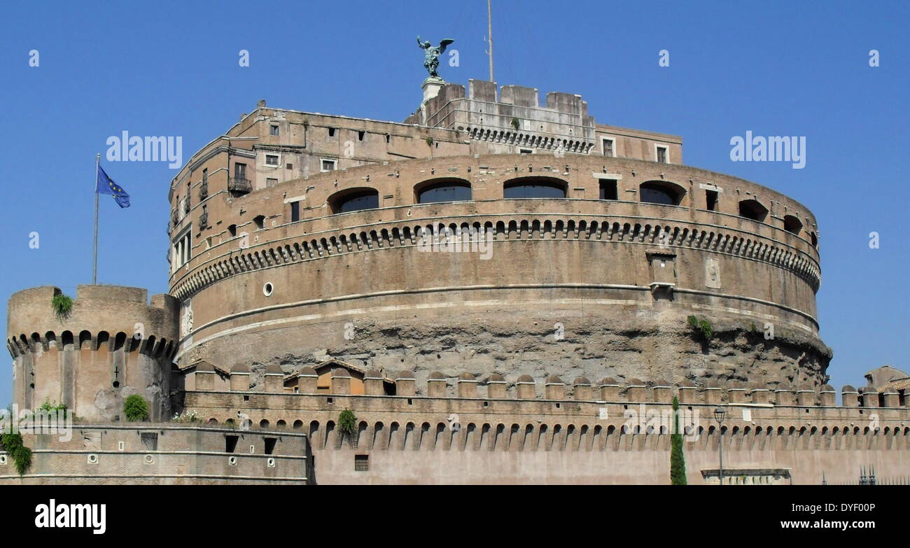 The Castel Sant'Angelo is a tall cylindrical building in Parco Adriano ...