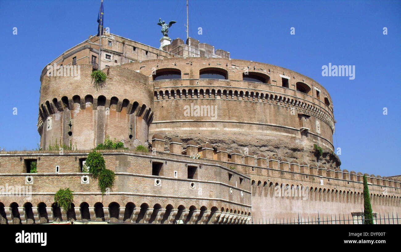 The Castel Sant'Angelo is a tall cylindrical building in Parco Adriano ...