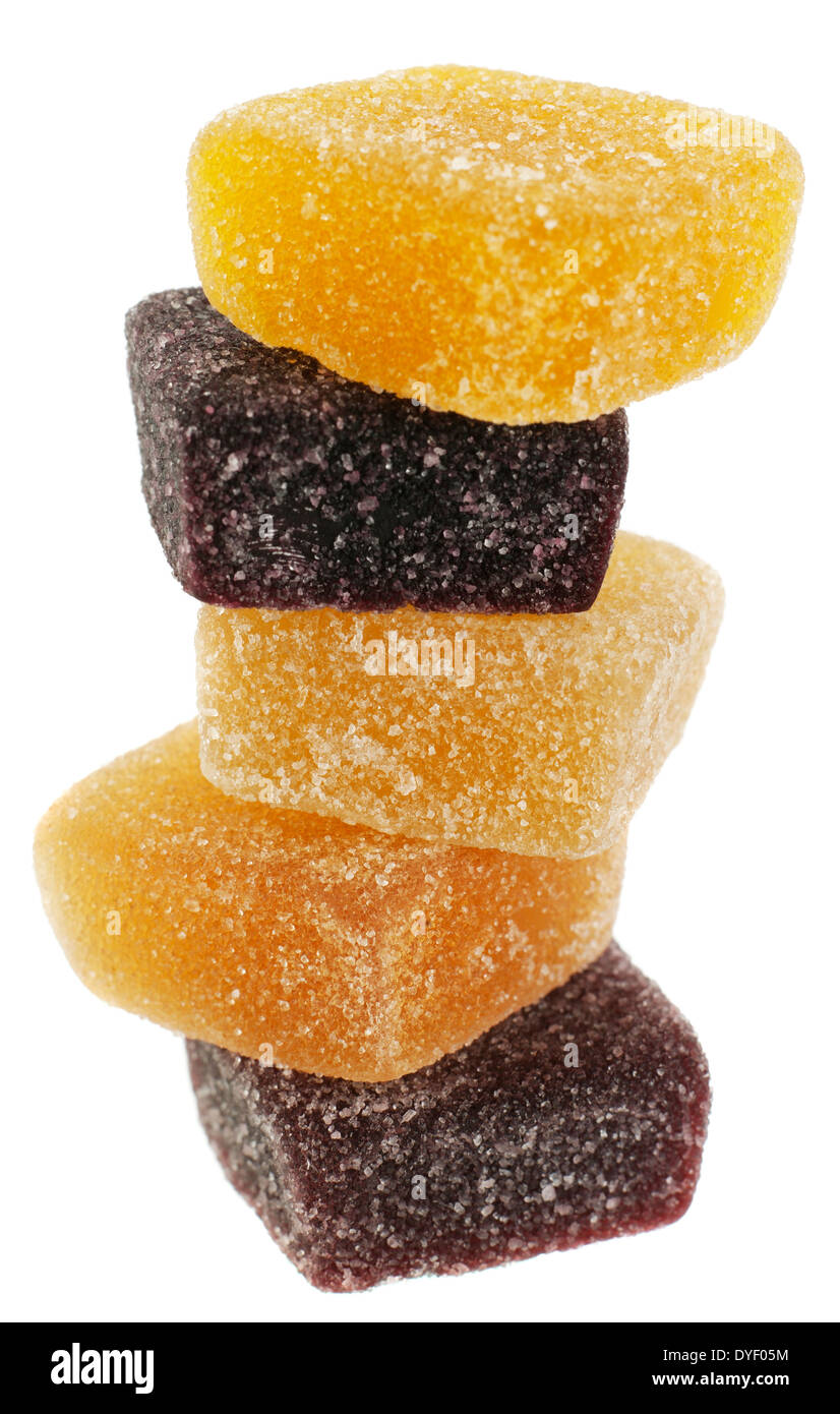 A STACK OF 5 JELLIED SWEETS Stock Photo - Alamy