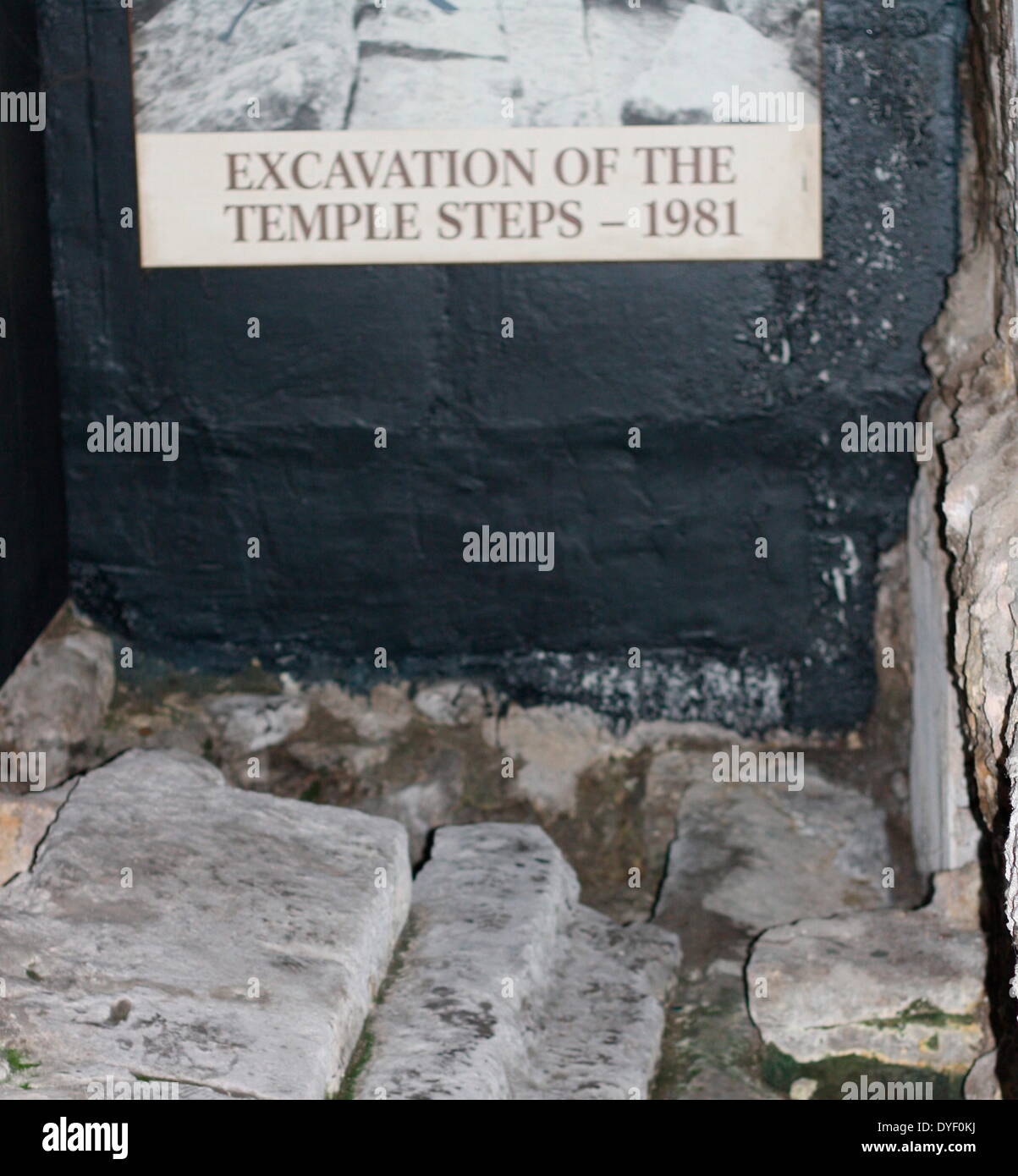 Temple steps at the Roman baths, in Bath, England. Circa 1st-3rd ...