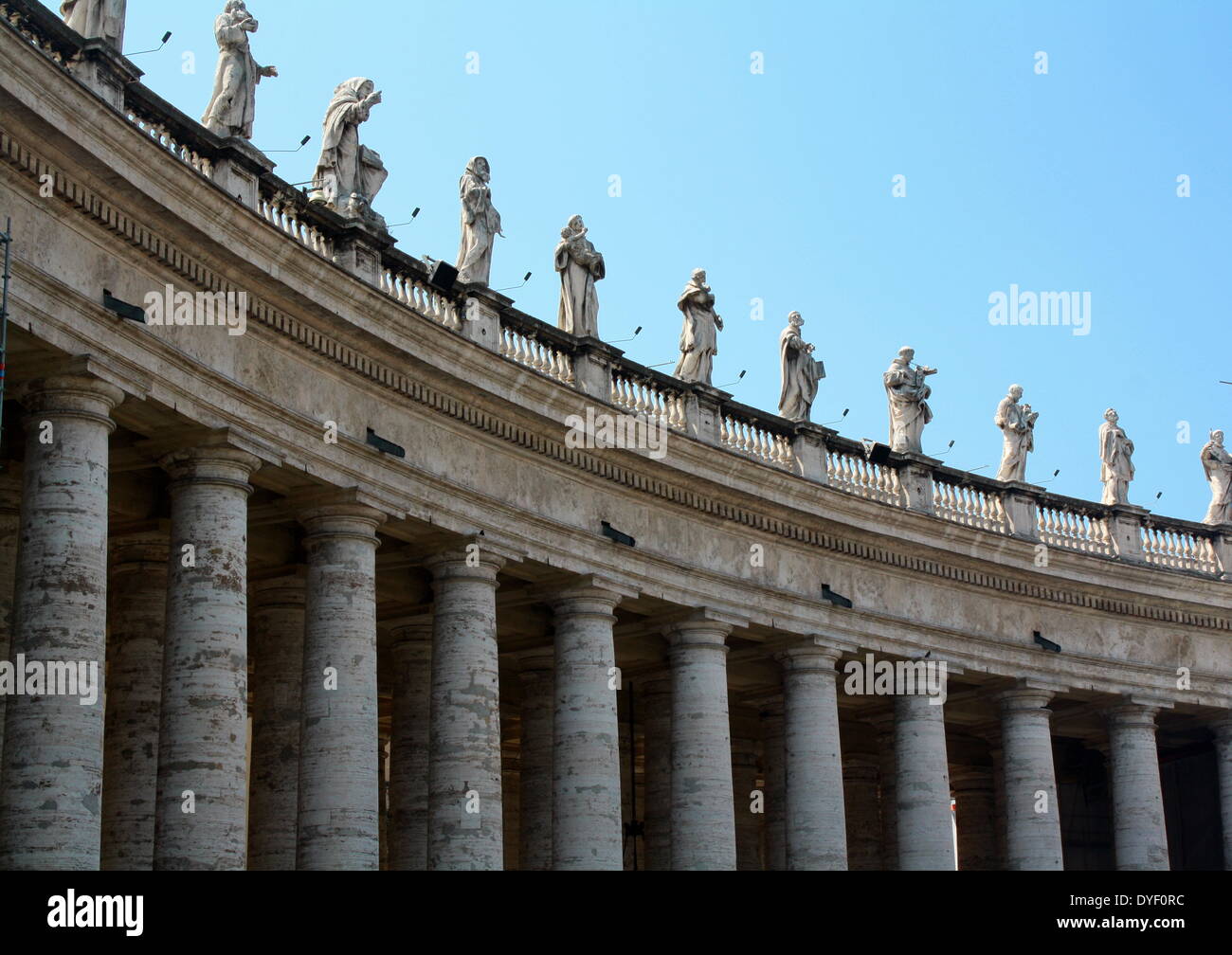 Saint Peter's Square or the Piazza San Pietro, a large plaza which ...