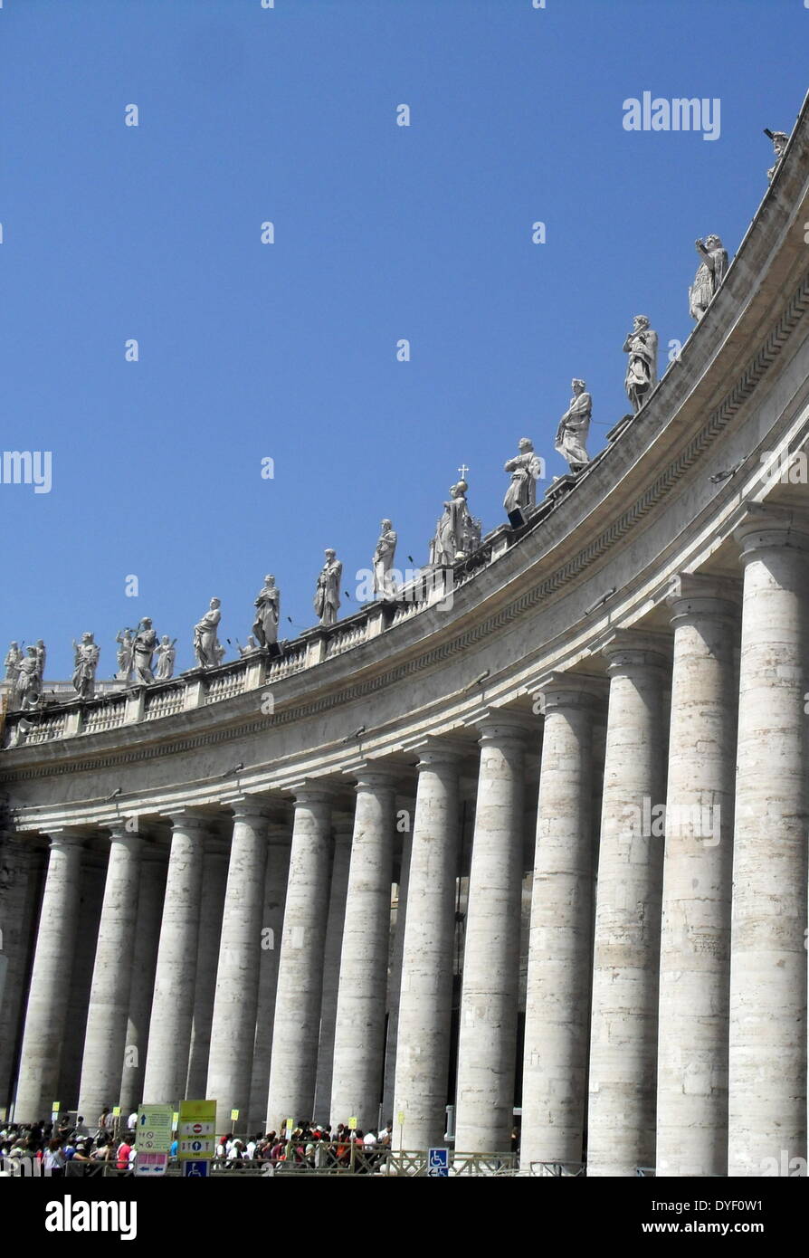St. Peter's Basilica in the Vatican City, Italy. The church is the most ...