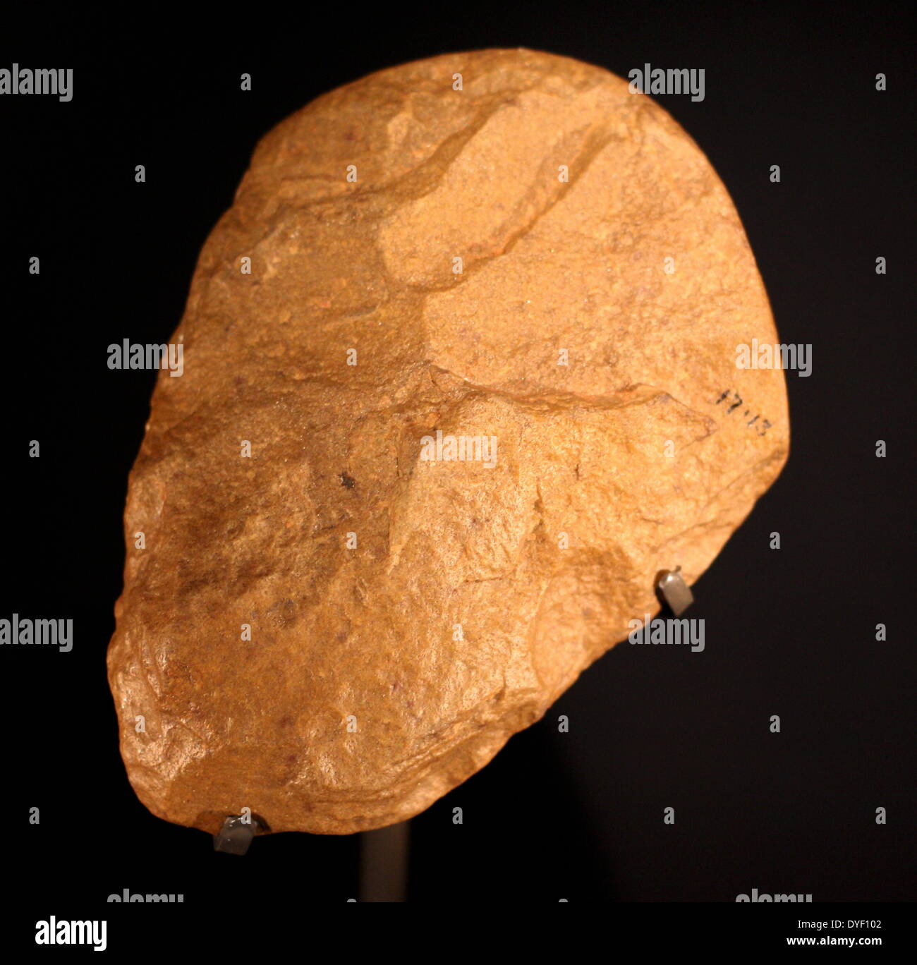 Stone Age hand-axe, made over 250,000 years ago. Found in Saltley ...