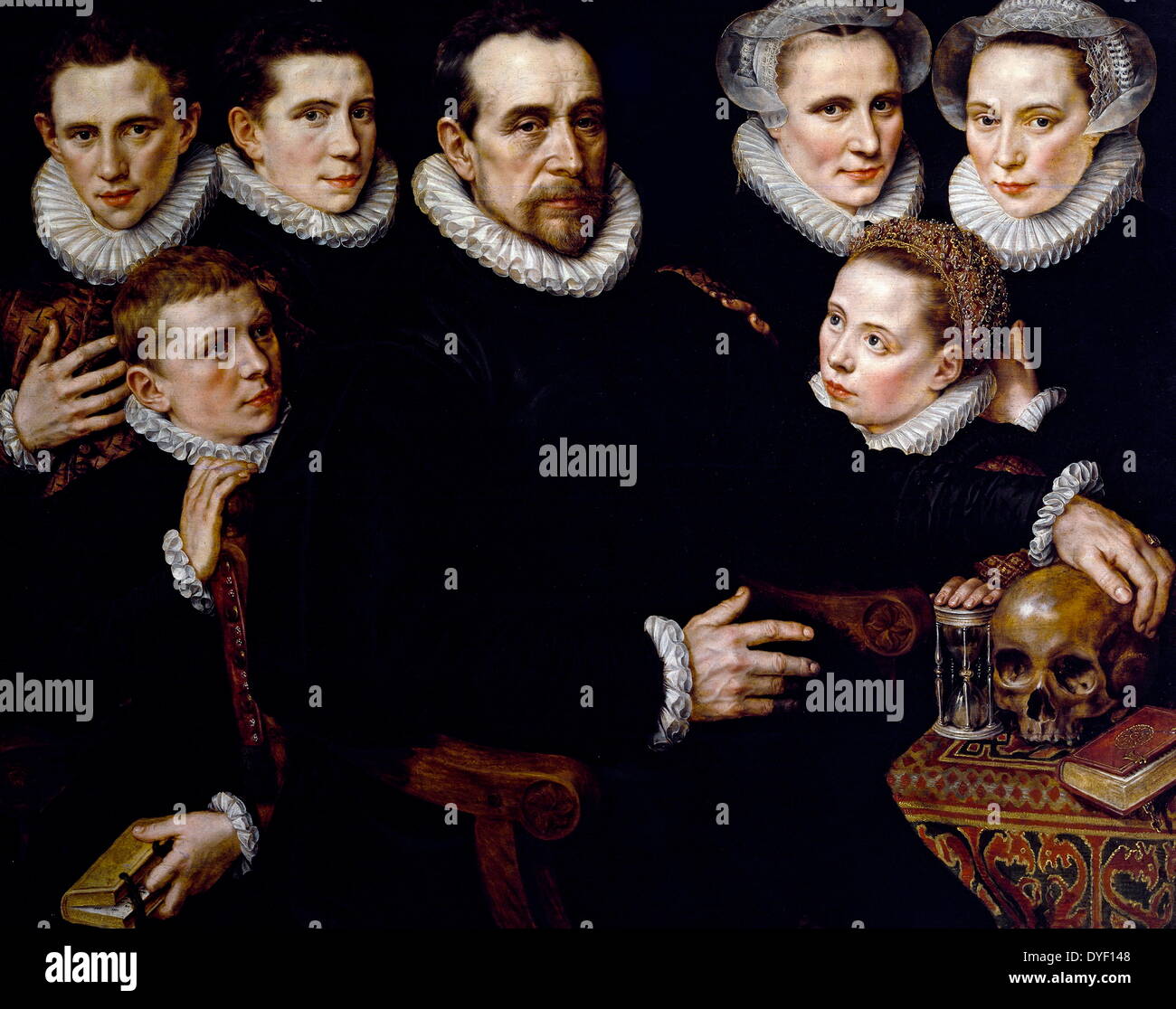 Oil family portrait hi-res stock photography and images - Alamy