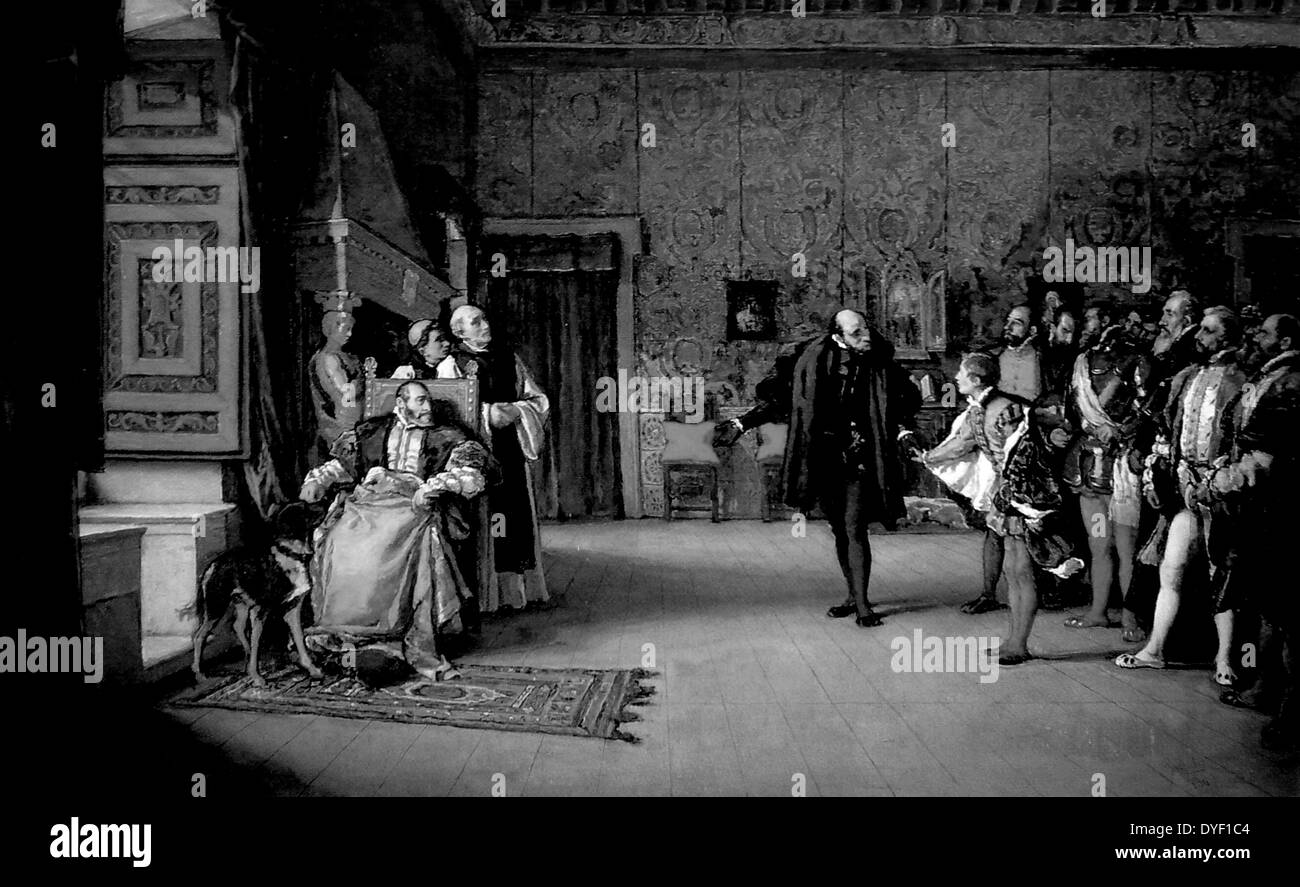 Juan de Austria's presentation to Emperor Carlos V in Yuste by Don Juan ...